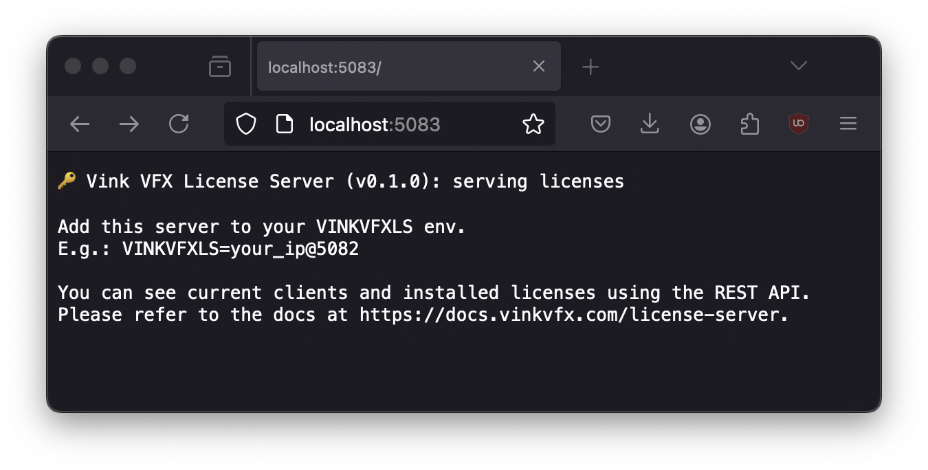 Quickstart (non-Docker/Podman) - Vink VFX